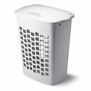 Amazon.com: Rubbermaid Inc 2656-TP WHT White Plastic Laundry Hamper ...