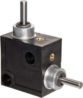 Huco 333.31.3.Z Size 31 L-Box Miniature Right Angle Gearbox, Acetal ...