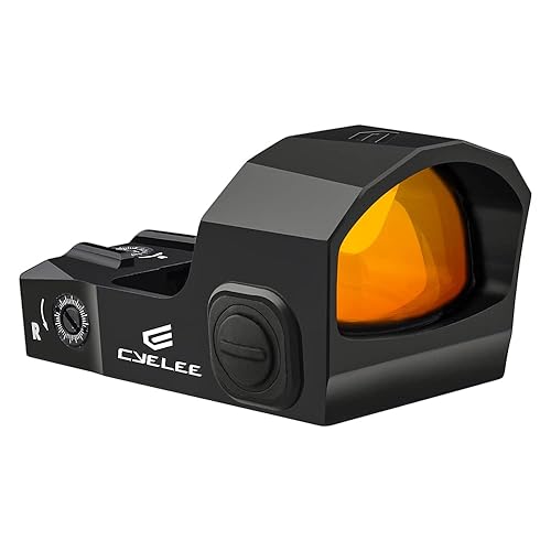 Cyelee Larger Lens Shake Awake Red Dot Sight for Pistol, Micro 3 MOA ...