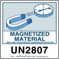 Magnetized Materials Air Label, UN2807: Amazon.co.uk: Office Products