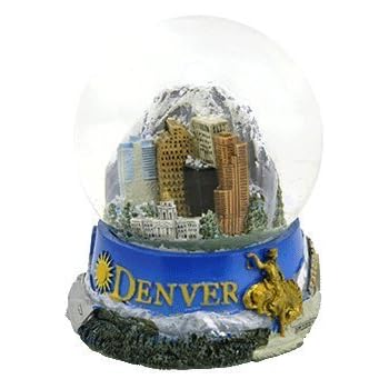 Amazon.com: Topline Denver Snow Globe Panorama of Denver Colorado 2.5 ...