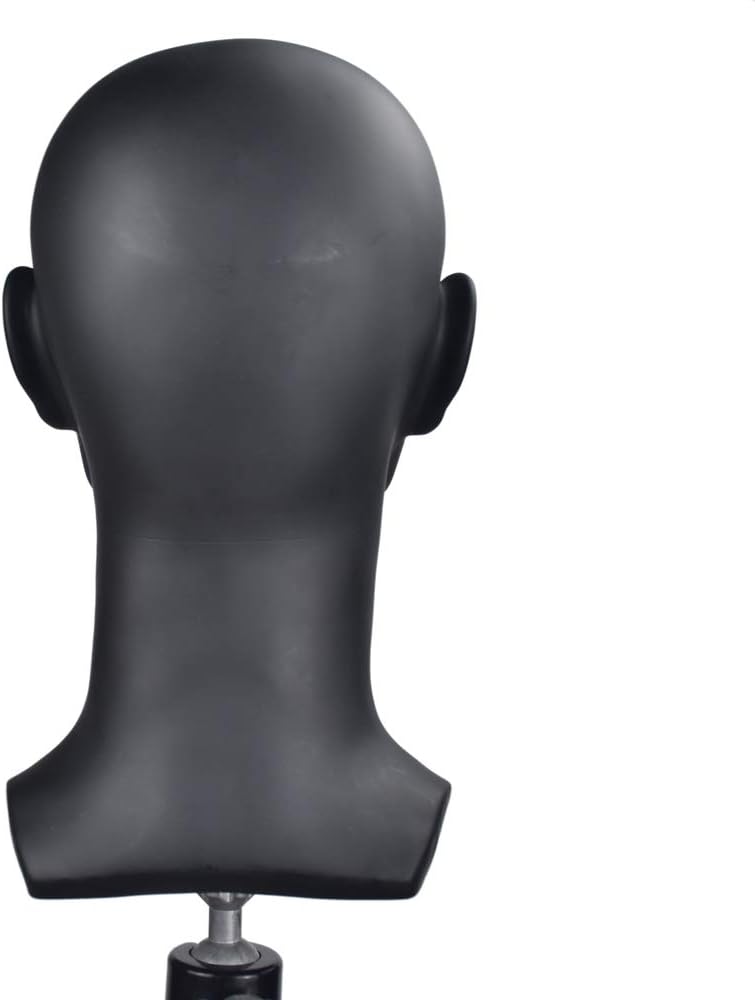 Plastic Men Mannequins Head Dummy Realistic Male Wig Mannequin Dummy ...