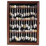 Amazon.com: 36 Souvenir Tea Spoon Display Case Rack Wall Mountable ...