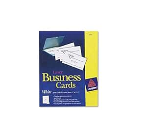 Amazon.com : Avery 5911 - Perforated Business Cards, Laser, White - 2 ...