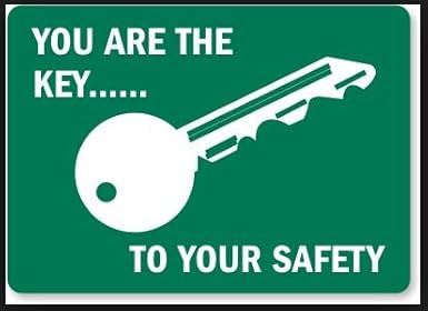 You Are The Key To Your Safety Sticker: Amazon.com: Industrial & Scientific