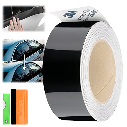 4 inches x 75 Feet 3M 1080 2080 Gloss Black Vinyl Wrap Kit for Black ...