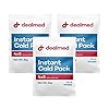 Dealmed Instant Cold Pack – Pack of 3, 4" x 5" Disposable Cold Packs ...