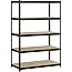 Amazon.com: SafeRacks Freestanding Shelf | Steel Shelving Unit | 2'D x ...