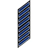 Amazon.com: Uniform Service Hash Marks - Royal Blue/Medium Gold Stripes ...