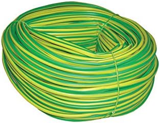 100 metre Hank Green & Yellow PVC Earth Over Sleeving – 4mm – BigaMart
