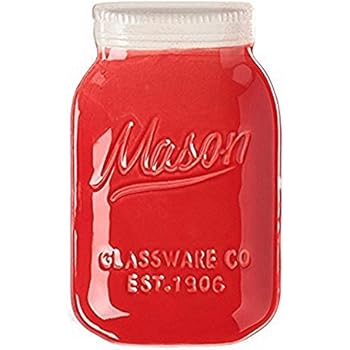 Amazon.com: Red Ceramic Mason Jar Spoon Rest: Kitchen & Dining
