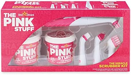 The Pink Stuff Paste Sonic Scrubber Set - Scrubber Tool With 4 ...