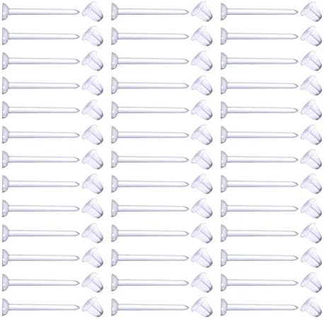 MODRSA Mix Set Clear Piercing Retainers Septum Retainer Nose Studs ...