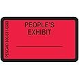 Amazon.com : Legal Exhibit Label Stickers, 7/8 x 1-1/2 inches, 480 ...
