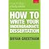 How to Write Your Undergraduate Dissertation (Palgrave Study Skills ...