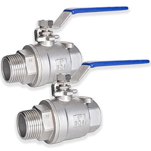 1 Inch Ball Valve, Heavy Duty Male NPT (MNPT) X Female NPT (FNPT ...