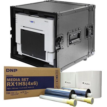 DNP RX1HS Dye Sub Photo Printer With 4x6 Printer Media (1400 Prints) And A Odyssey Black Printer ...