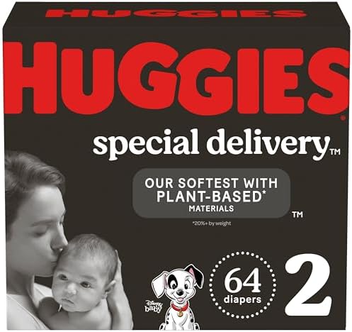 Huggies Special Delivery Hypoallergenic Baby Diapers Size 2 (12-18 lbs ...