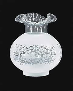 B&P Lamp Etched Filigree Gas Shade - Lampshades - Amazon.com