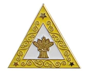 Amazon.com: Ruth OES Eastern Star Yellow Triangle Lapel Pin One Inch ...
