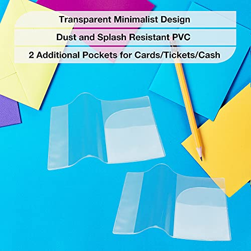 Whalezon 5 Pack Clear Plastic Passport Holder, Transparent Vinyl ...