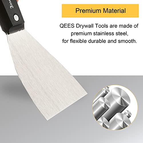 7 PCS Drywall Tools,Putty Knife Scraper Tool,Stainless Steel Paint ...