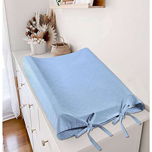 Changing Table Pad Cover Blue Diaper Change Table Sheet Cover Boy 100% ...