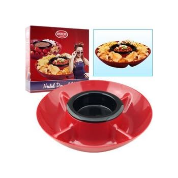 Amazon.com | Norpro 3 Piece Stoneware Stay Cool Warm Dip Server Set ...