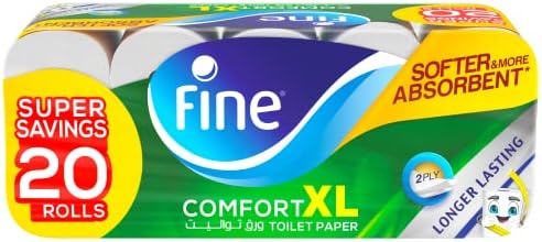 Fine Toilet Paper Comfort XL 2ply 20pcs price in UAE | Amazon UAE | kanbkam