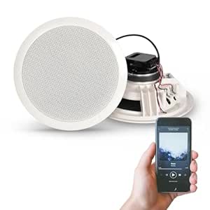 SuperTronics 6.5 inch Pair of Bluetooth Ceiling Speakers with inbuilt ...