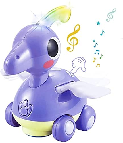 Woby Baby Musical Toys Dinosaur Crawling Toys Electronic Car with Sence ...