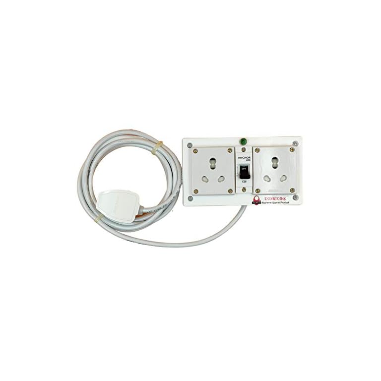 INDRICO 16A Electric Multi Outlet Extension Board Box with MCB for ...