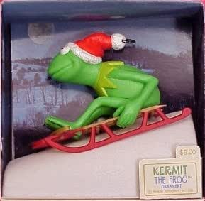 Amazon.com: Hallmark Keepsake Ornament Kermit the Frog (On Sled) : Home ...