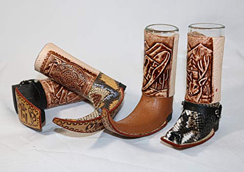 Mua El Mexicanito Mexican Boot Shot Glass Leather Mini Boot Tequila ...