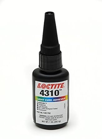 Loctite 30289 3335 Light Cure Adhesive, UV Cationic Epoxy, 1 L Bottle ...
