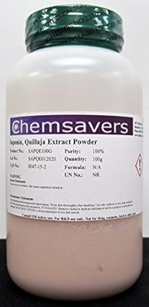 Saponin, Quillaja Extract Powder, 100%, 100g: Amazon.com: Industrial ...