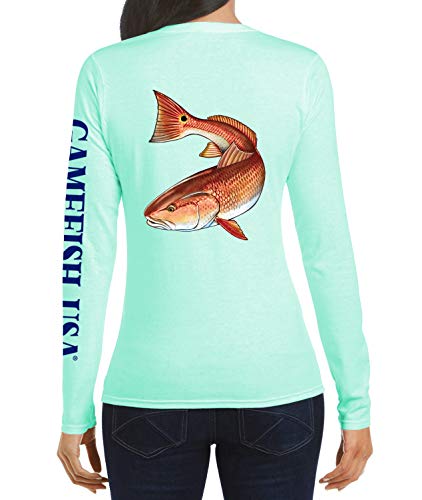GAMEFISH USA Women's UPF 50 Lightweight Microfiber Moisture Wicking ...
