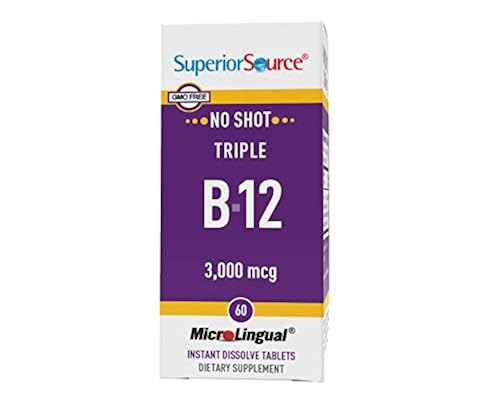 Superior Source No Shot Triple B12 3000 mcg, Quick Dissolve Sublingual ...