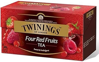 Twinings Four Red Fruits Tea (Frutos Rojos) - Caja con 25 piezas ...