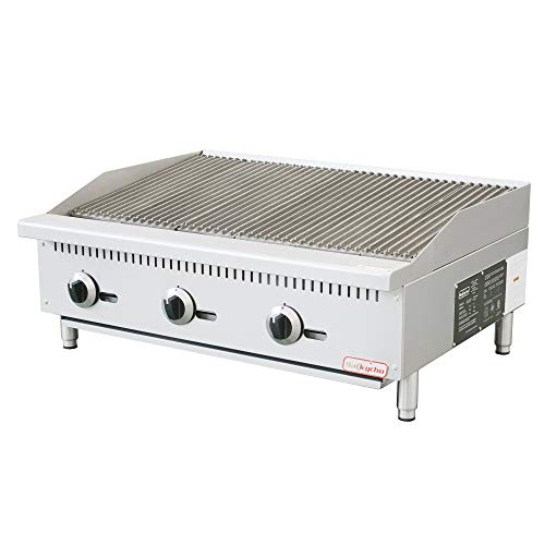 Backychu Commercial Charbroiler Natural Gas Charbroiler with Liquid ...