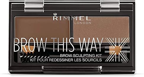 Rimmel London, Brow This Way Eyebrow Sculpting Kit, Medium Brown price ...