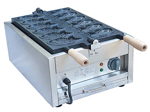 NEWTRY FY-1101A Non-Stick Electric Ice Cream Fish Taiyaki Maker Waffle Machine Baker 110V/220V ...