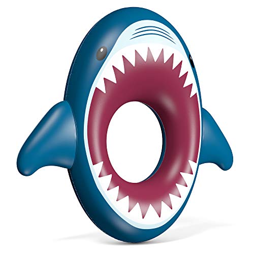 Jasonwell Inflatable Shark Pool Float Shark Floaties Water Fun Summer ...