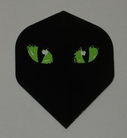 Amazon.com : US Darts - 5 sets (15 flights) CATS EYES, BLACK CAT ...
