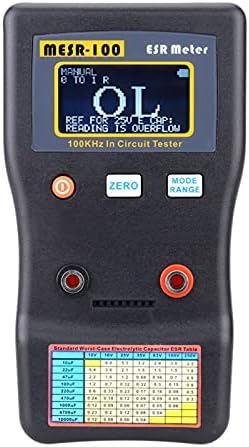 Digital Meter,MESR-100 ESR Capacitance Ohm Meter Professional Measuring Internal Resistance of ...