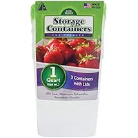 Amazon.com: Arrow Plastic 00044 3 Pack 1 Qt Stor-Keeper Freezer Storage ...