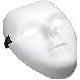 Amazon.com: BEAHING White Mask Full Face Masquerade Masks Party DIY ...