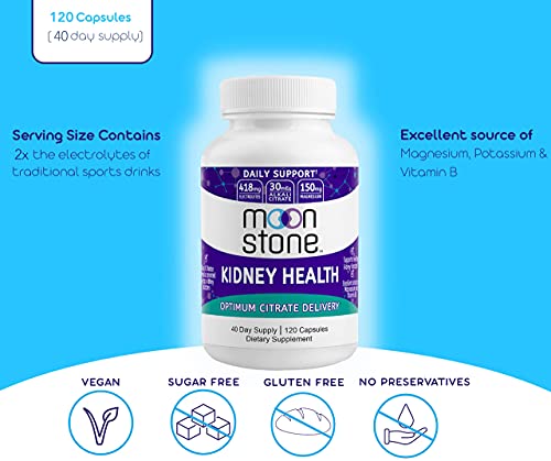 Moonstone Nutrition Kidney Health Capsules - Daily Kidney Supplement ...