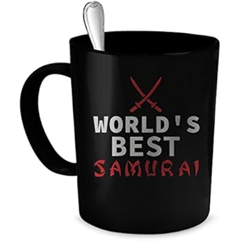 Amazon.com: Samurai Coffee Mug. Samurai gift 11 oz. black: Kitchen & Dining