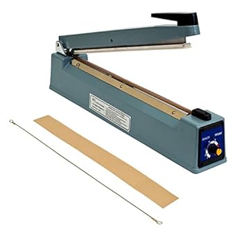 Amazon.com: 16" 24/7 Packaging Hand Impulse Sealer Heat Seal Machine ...